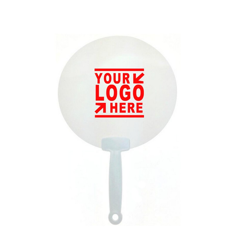 Transparent Plastic Hand Fan,IN-2548,In Time Promotions LLC